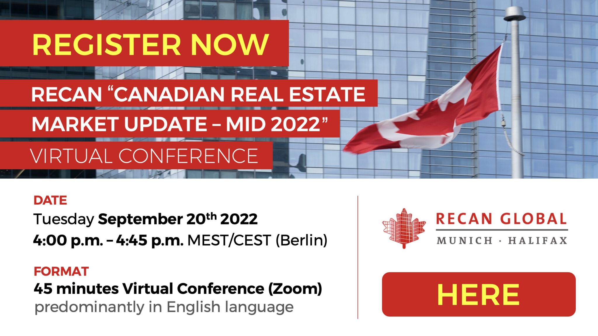 RECan präsentiert Marktupdate Kanada für das erste Halbjahr 2022 ...